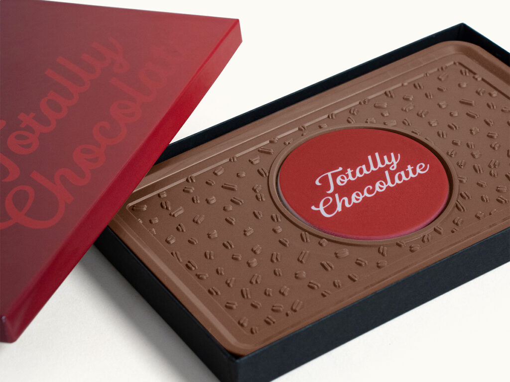8oz. Engraved Combo Chocolate Bar - Classic Packaging - Totally Chocolate